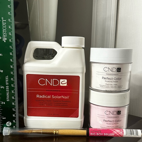 Cnd | Makeup | New Acrylic Nails Large Size Liquid 2 Powders Acrylic ...